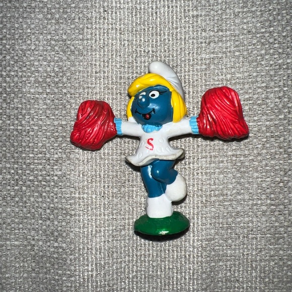 smurfs | Toys | 98 Rare Vintage Smurfette Cheerleading Cheerleader ...